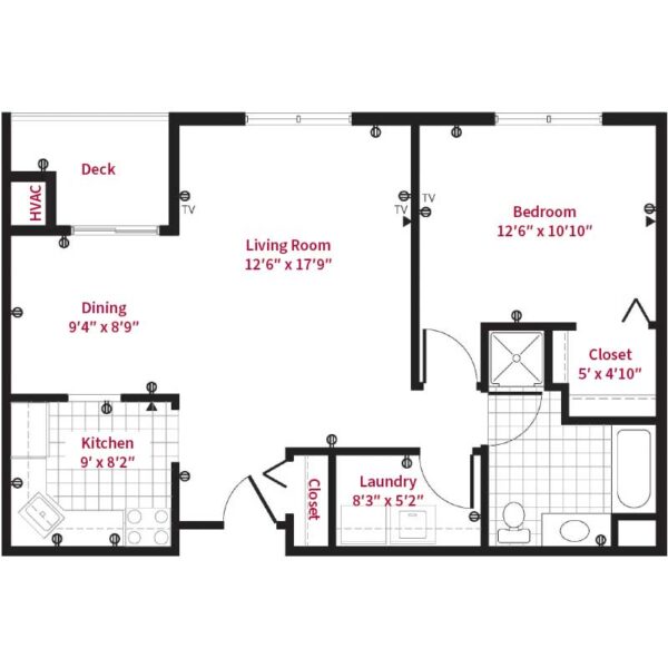 1 & 2 Bedroom Senior Living Options at Simpson Meadows